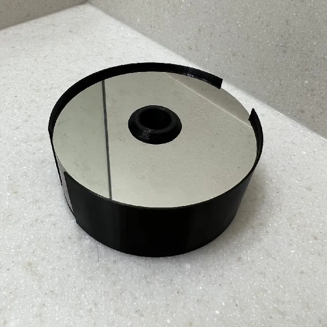 Make of Hard disk drive platter spindle with lid by TechKNITian ...