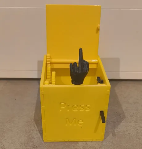Pop Up Middle Finger Box - Spring Loaded, Fully 3D Printed, No Supports ...