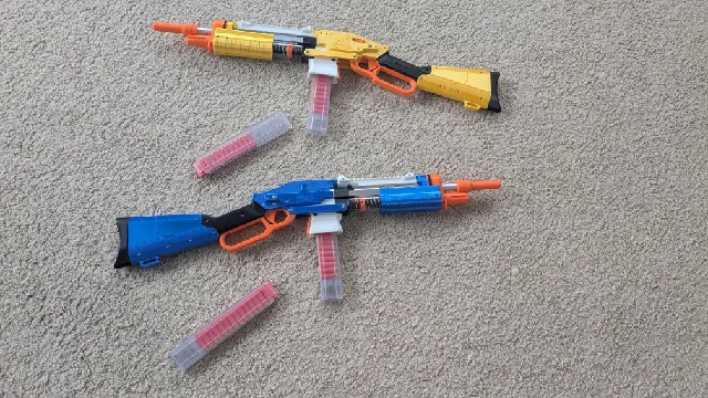 SLAB - Silly's Lever Action Blaster (Nerf Homemade) by Sillybutts | Download free STL model ...