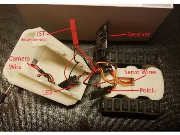 Make of Tiny Servo Driven FPV RC Tank - Tiny Trak by M Reynolds ...