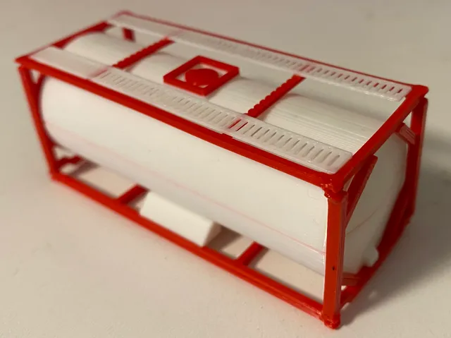 HO scale container-tank 20ft by positron | Download free STL model ...