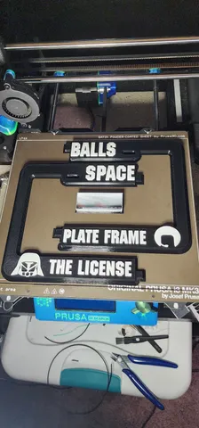 Spaceballs, The License Plate Frame, two piece version by Printercat64 ...