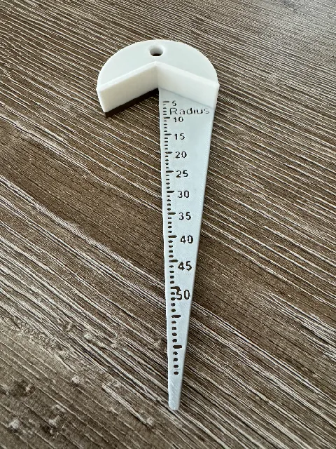 Make of Radius measurement tool and Cylinder center finder. by Hendrick ...