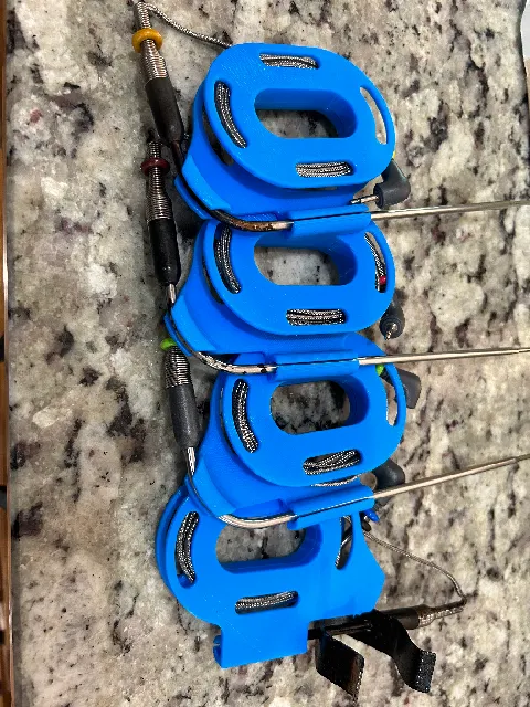 Make of BBQ temperature probe organizer by Moobys | Download free STL ...