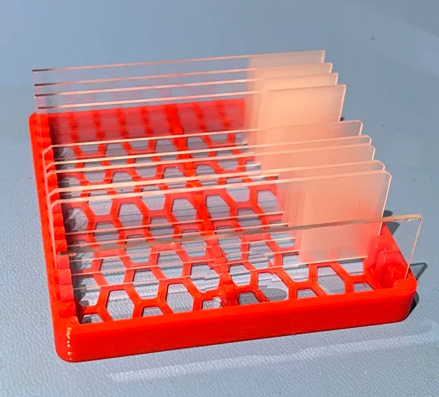 Make of Microscope Slide Holder / dry rack by Mete | Download free STL ...