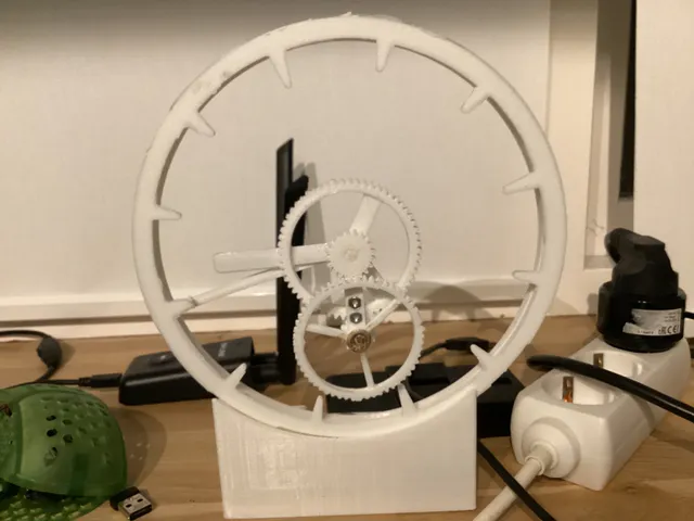 Make of Hollow clock 2 - silent and smooth by ichoso | Download free STL model | Printables.com