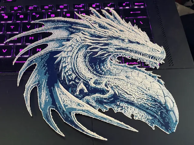 Make of HueForge Dragon by Kevinsaurus | Download free STL model ...