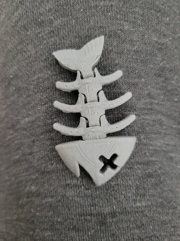 Flexi Fish Bone keychain by bigovereasy | Download free STL model ...