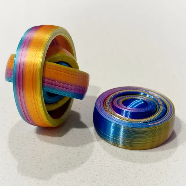Make of Rotating Rings Toy by Ryan Millar | Download free STL model ...