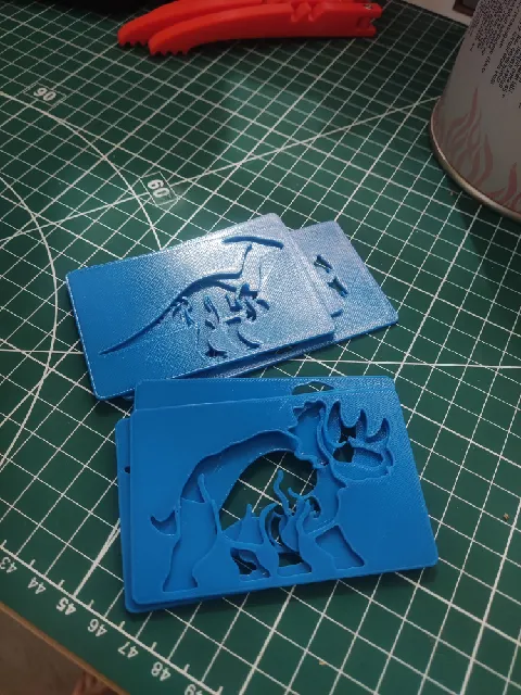 Make of Dino Stencil Cards by XYZ.Thought | Download free STL model ...