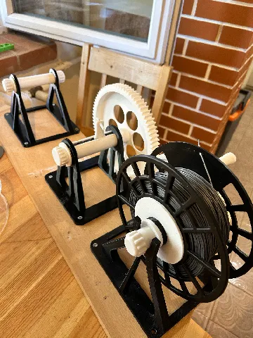 Filament Spool Winder - 173mm base for 180mm print table (reinforced ...