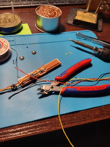 Two Sided WS2812 LED Solder Jig for round 9mm SMD by Steakk | Download ...