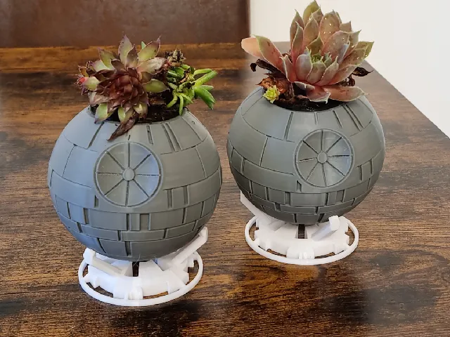 Make of Death Star - Star Wars Pot Plant by WildHopper | Download free ...