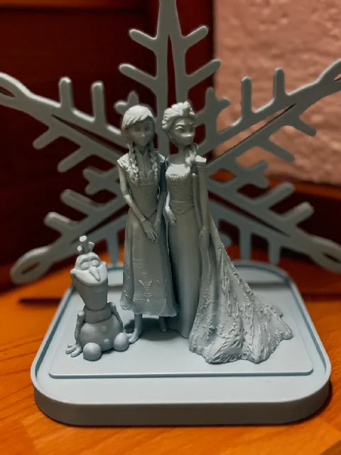 Make of Olaf with Anna and Elsa Support Free Set by Dreimann | Download ...