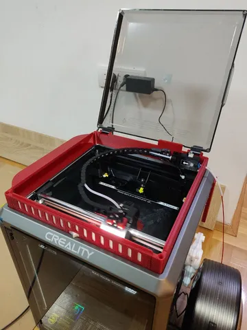 CREALITY K1+K1C LID RISER V2 [WITHOUT LEDs] [35mm height] by LEOTE ...