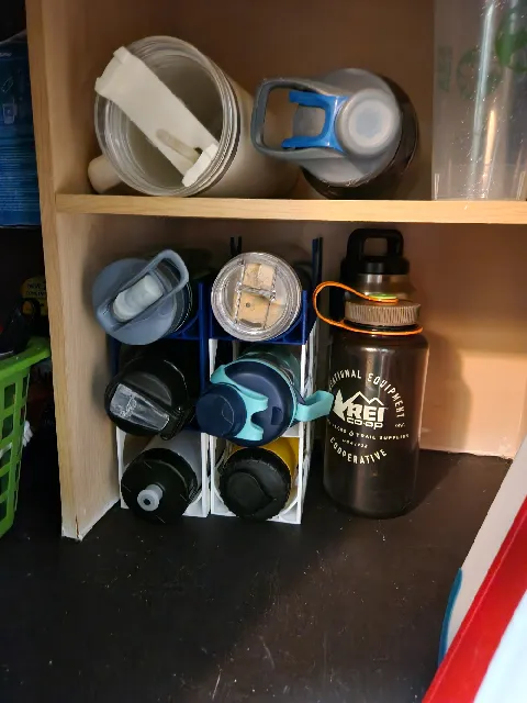 Make of Optimized Stackable Bottle Holder by Stephen Deschenes ...