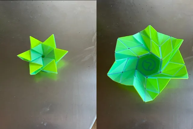 Origami Bloom Pattern Foldable by BYU CMR | Download free STL model ...