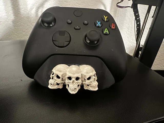 3 skulls xbox controller stand. by Donald Delatorre | Download free STL ...