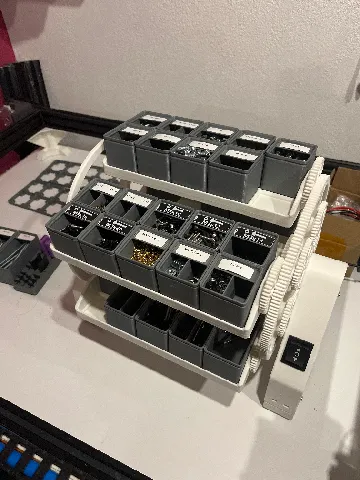 Gridfinity Carousel - Motorized by Nich Fugal | Download free STL model ...