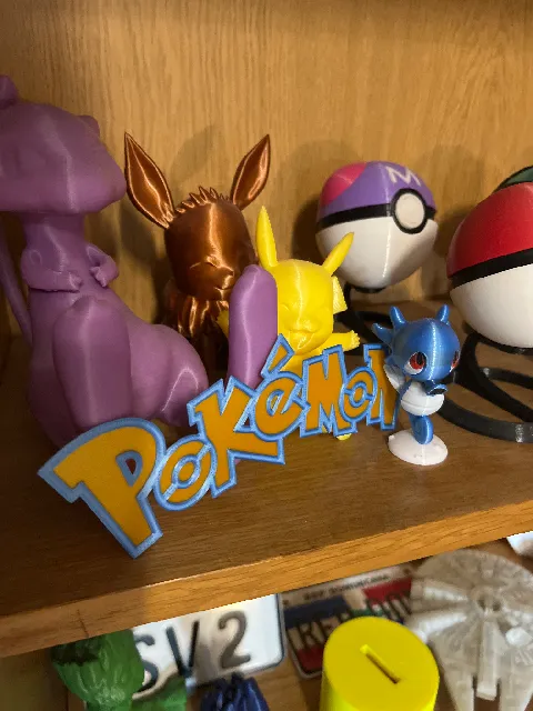 Make of Pokemon Logo Plaque by 3DFLX | Download free STL model ...