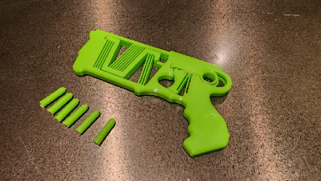 Make of One Piece Compliant Mechanism Blaster (Mark Rober) by lazor226 ...