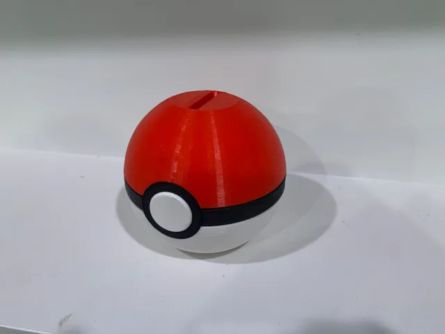 Pokeball/Premier ball Piggy Bank by 3D Gene Designs | Download free STL ...