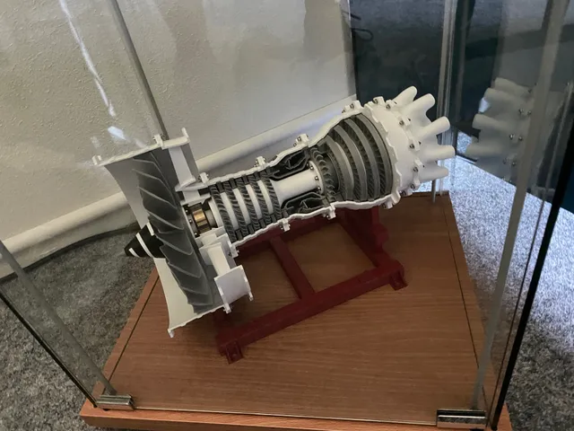 Dual Shaft, Turbo Fan Jet Engine by Netsim | Download free STL model ...