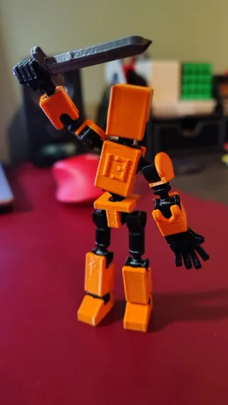 MINI 13 Printable Jointed Figure by soozafone | Download free STL model ...