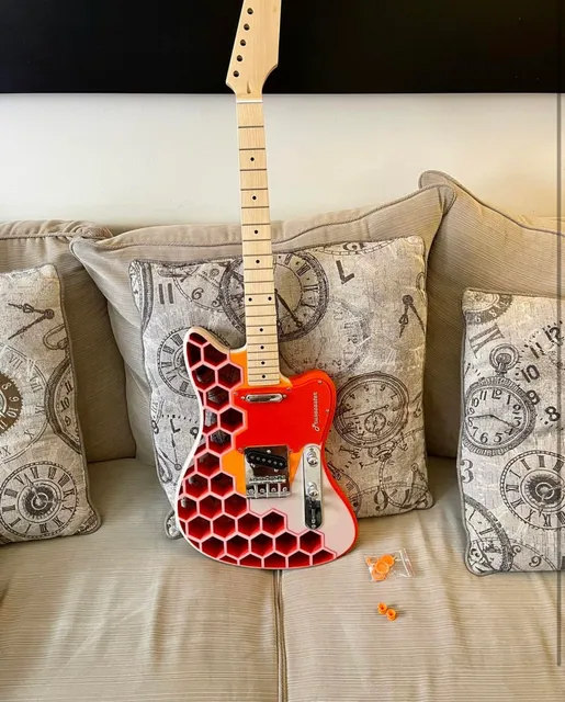 Make of The Prusacaster - a 3D printable guitar by Eddy Luna | Download ...