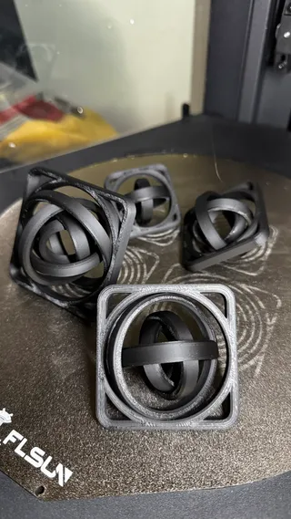 Square Gyro Fidget 4 Sizes by Grandpa 3DPrints | Download free STL ...