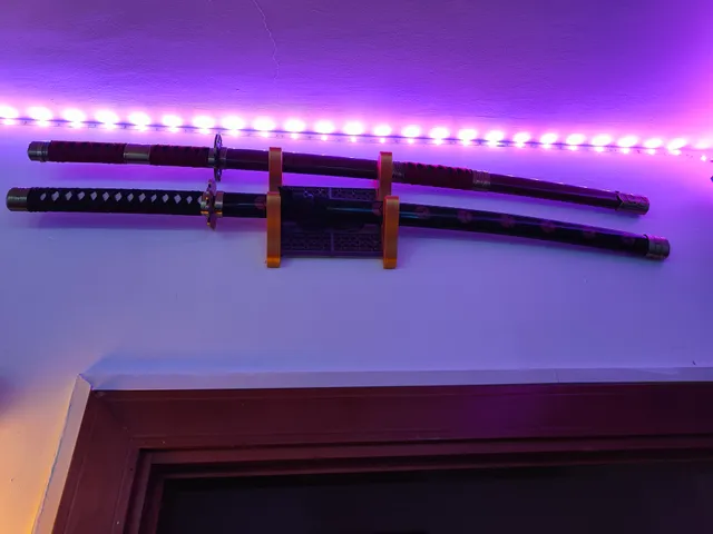 Katana wall mount by michele ripari | Download free STL model ...