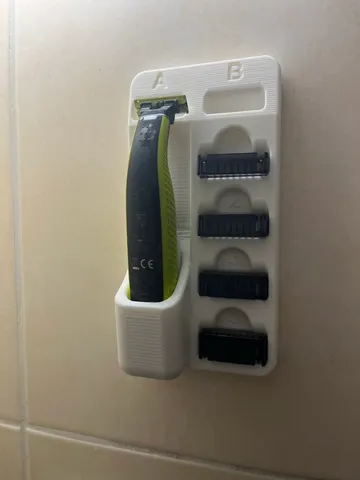 wall mount for Phillips OneBlade by zeddiArts | Download free STL model ...