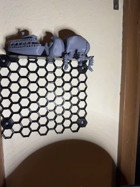 Make of Honeycomb storage wall by cody Buffington | Download free STL ...