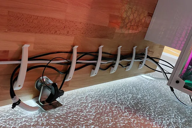 Make of Cable organizer for under the desk by Yuriam | Download free ...