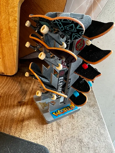 Make of Tommy's Tech Shop | Fingerboard Stand / Tech Deck Stand Holds ...