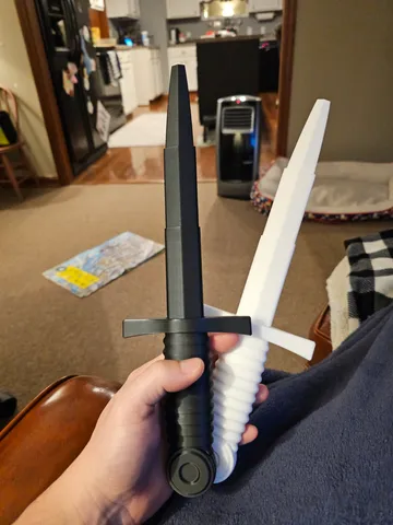 COLLAPSING DAGGER (PRINT IN PLACE) by 3D Printing World | Download free ...
