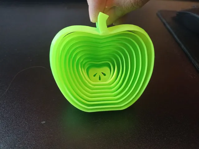 Apple Layered Fidgets by 3DPmom | Download free STL model | Printables.com