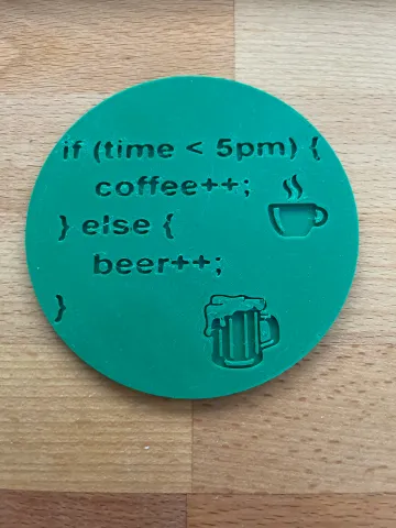 Coaster Coding by Lyam 3D | Download free STL model | Printables.com