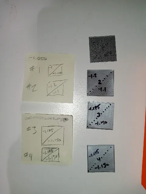 Make of Simple Z-Height (First Layer Calibration) sqaure by Marc B ...