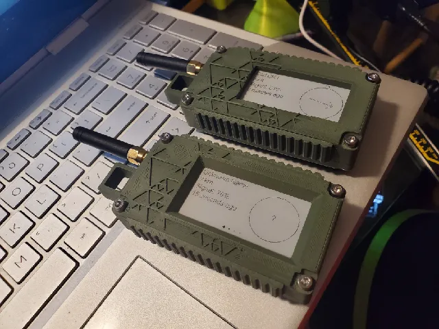 Make of Heltec Wireless Paper Enclosure For Meshtastic ( SMA Antenna ...