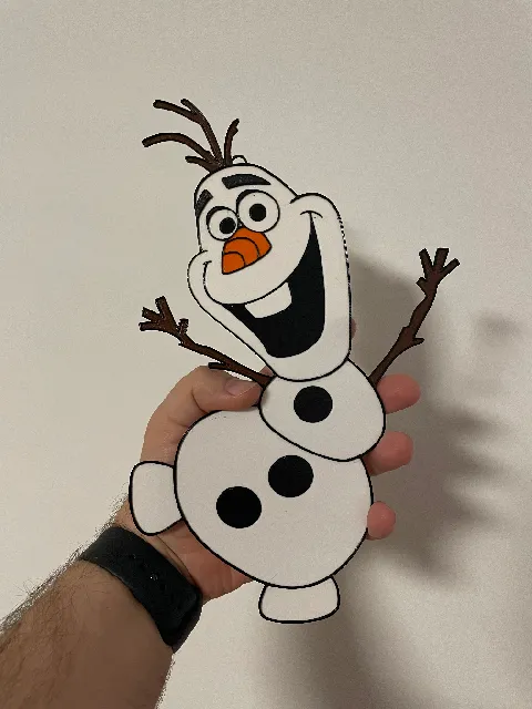 Make of Window decoration Olaf - 3D printed "stained glass" by Olafejs ...