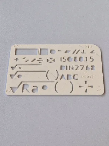 template for technical drawings and template for pneumatic assembly ...