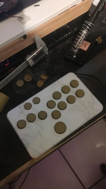 Make of Slimbox: hitbox-layout low profile fightstick by ramy bubba ...