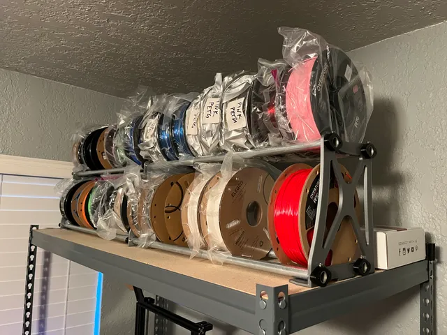 Double RepRack - DIY Filament Storage x2 by MandicReally | Download ...