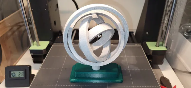 Large Gyroscope with Stand by Alexsky1 | Download free STL model ...