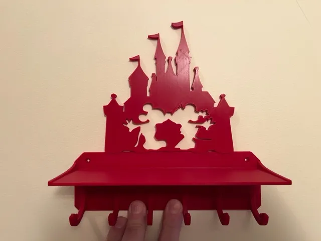 Make of Disney Key Racks with Shelf by Roman | Download free STL model ...