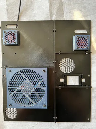 Quietmode! Flashforge Adventurer 5M (AD5M) Back Panel w/ 120mm & 4010 ...