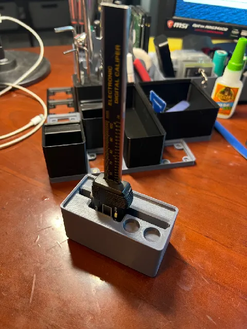 Make of Gridfinity Caliper Holder by sburggsx | Download free STL model ...