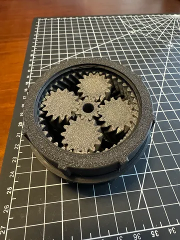 Compound Planetary Gear Box (38:1 and 50.4:1) NEMA 17 by RIT Makerspace ...