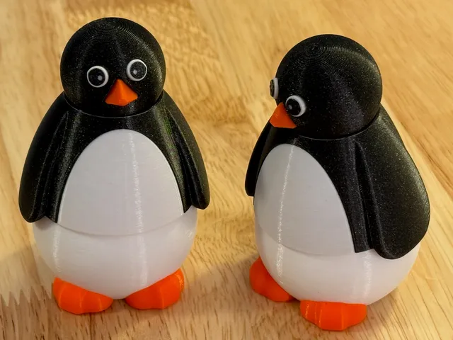 Make of Posable Penguin Fidget by rojoPrint | Download free STL model ...